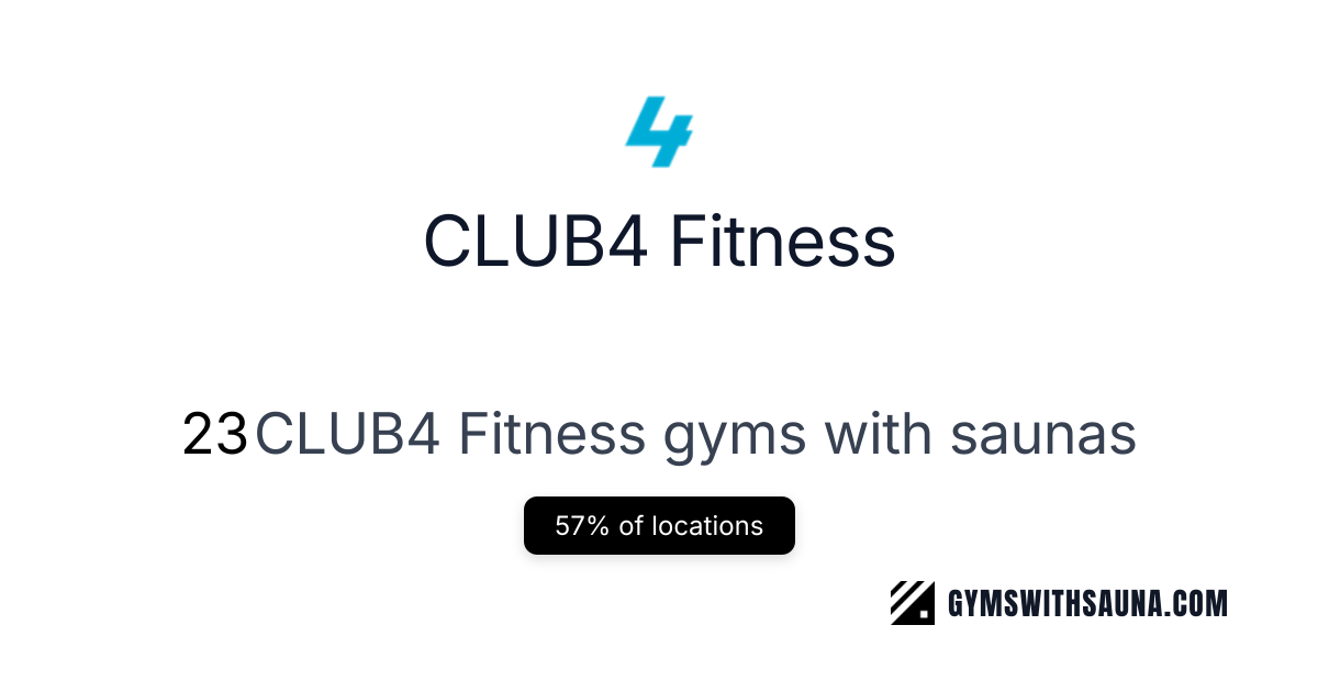 CLUB4 Fitness Locations with Saunas – Find a Club